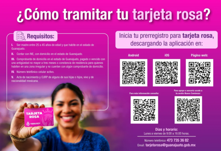 ¿Todavía no te registras para la Tarjeta Rosa? Te decimos cómo